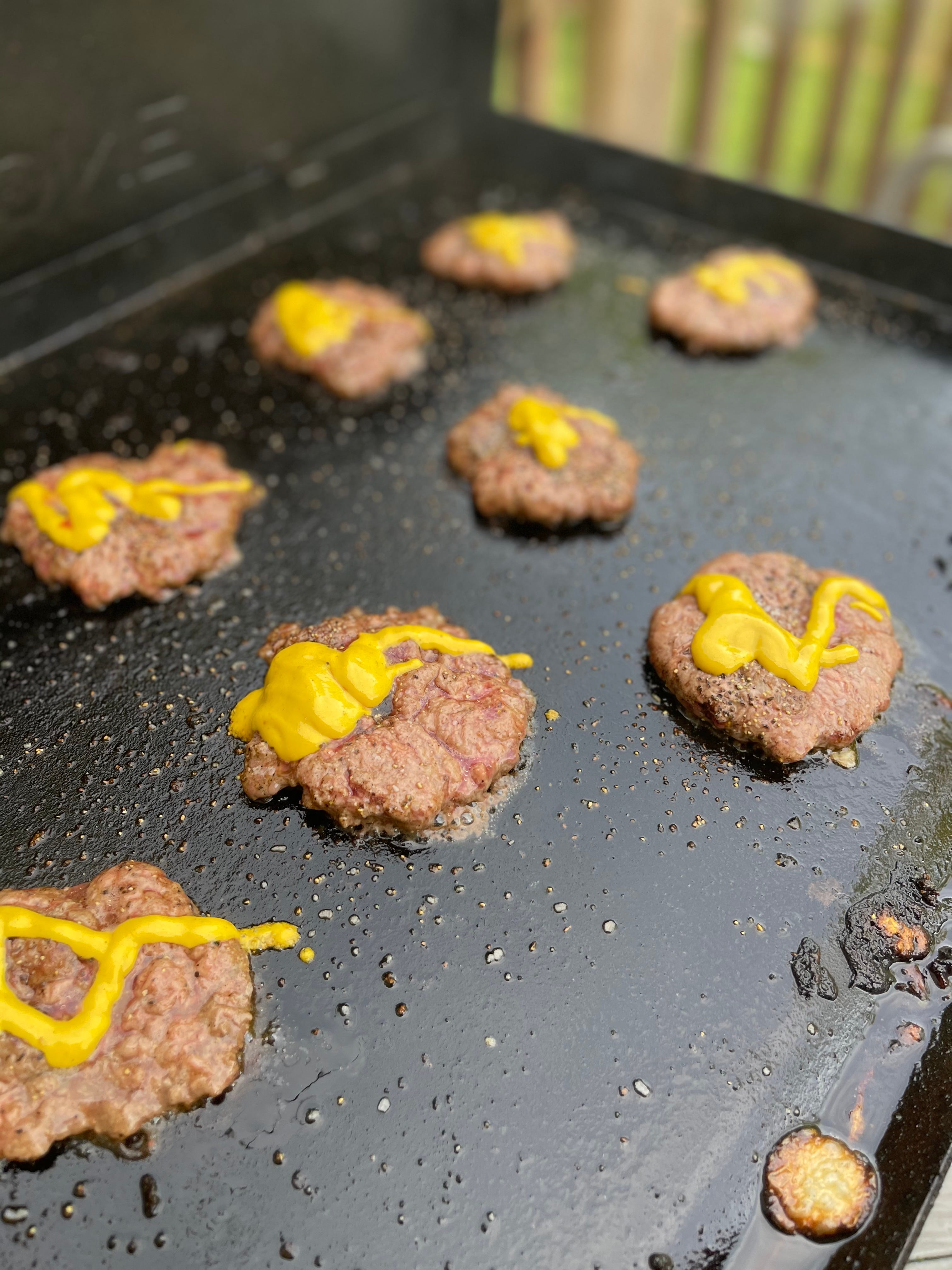 Your Memorial Day Menu: Mustard Grilled Smash Burgers