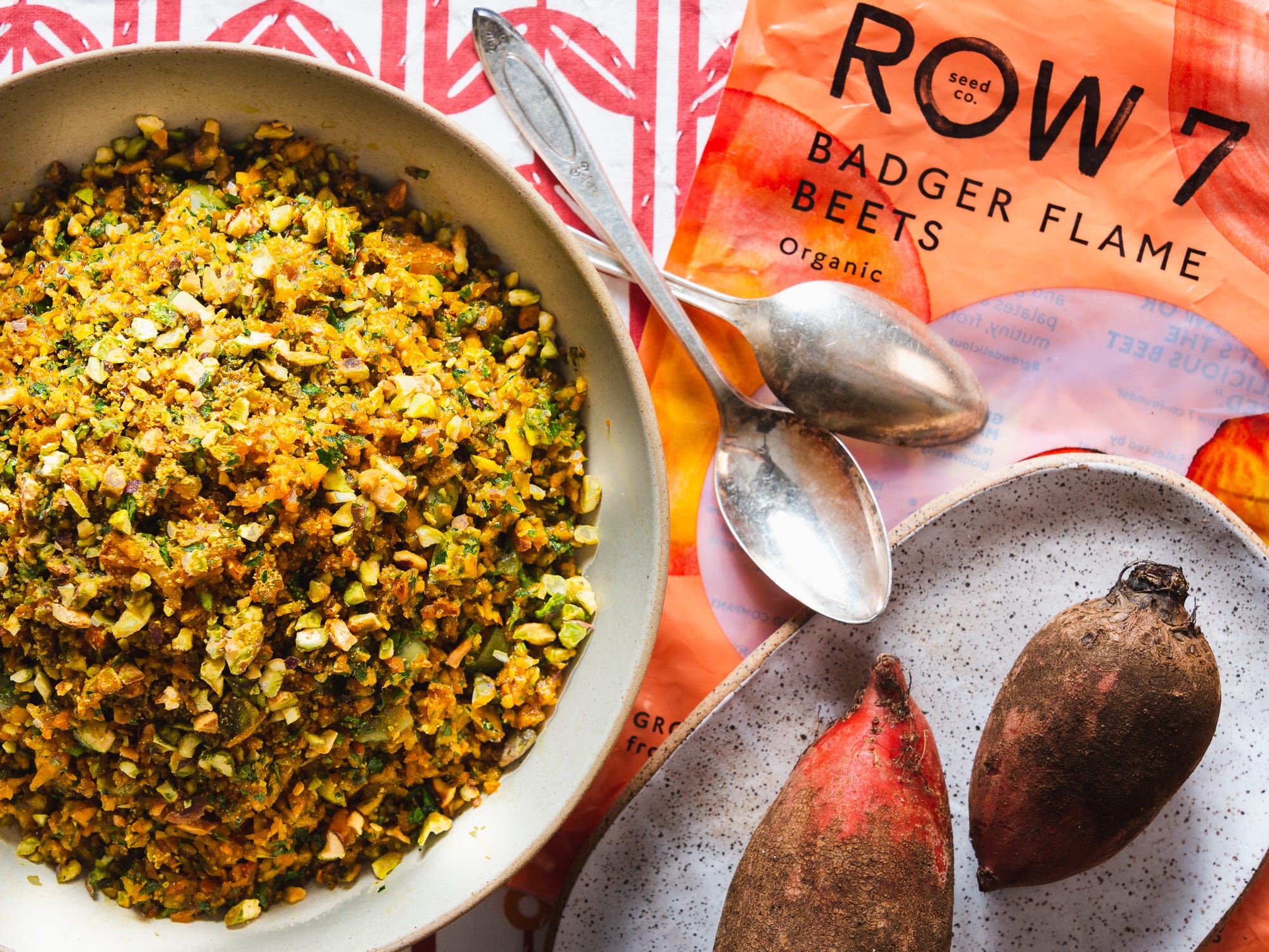 Recipe: Chopped Badger Flame Beet Salad with Herbs, Castelvetrano ...