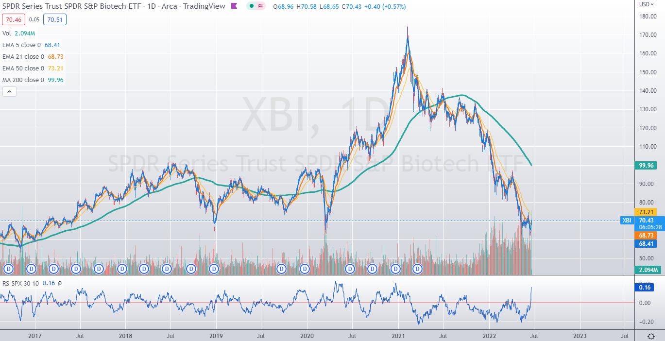 Potential leaders of the upcoming bounce: how about Biotech?