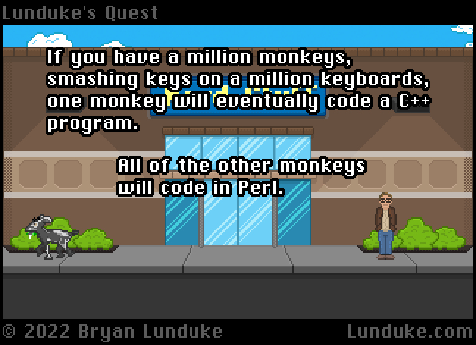 The Million Monkeys Theorem of Programming