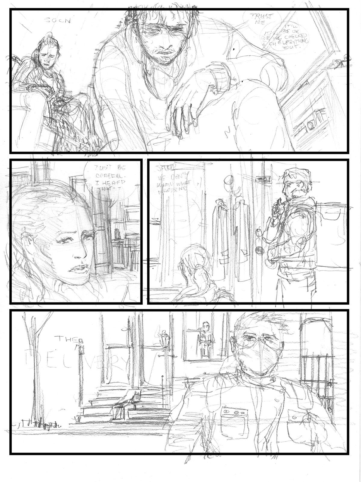 Comics Drafts - by Matt Battaglia - mattjbatt comics