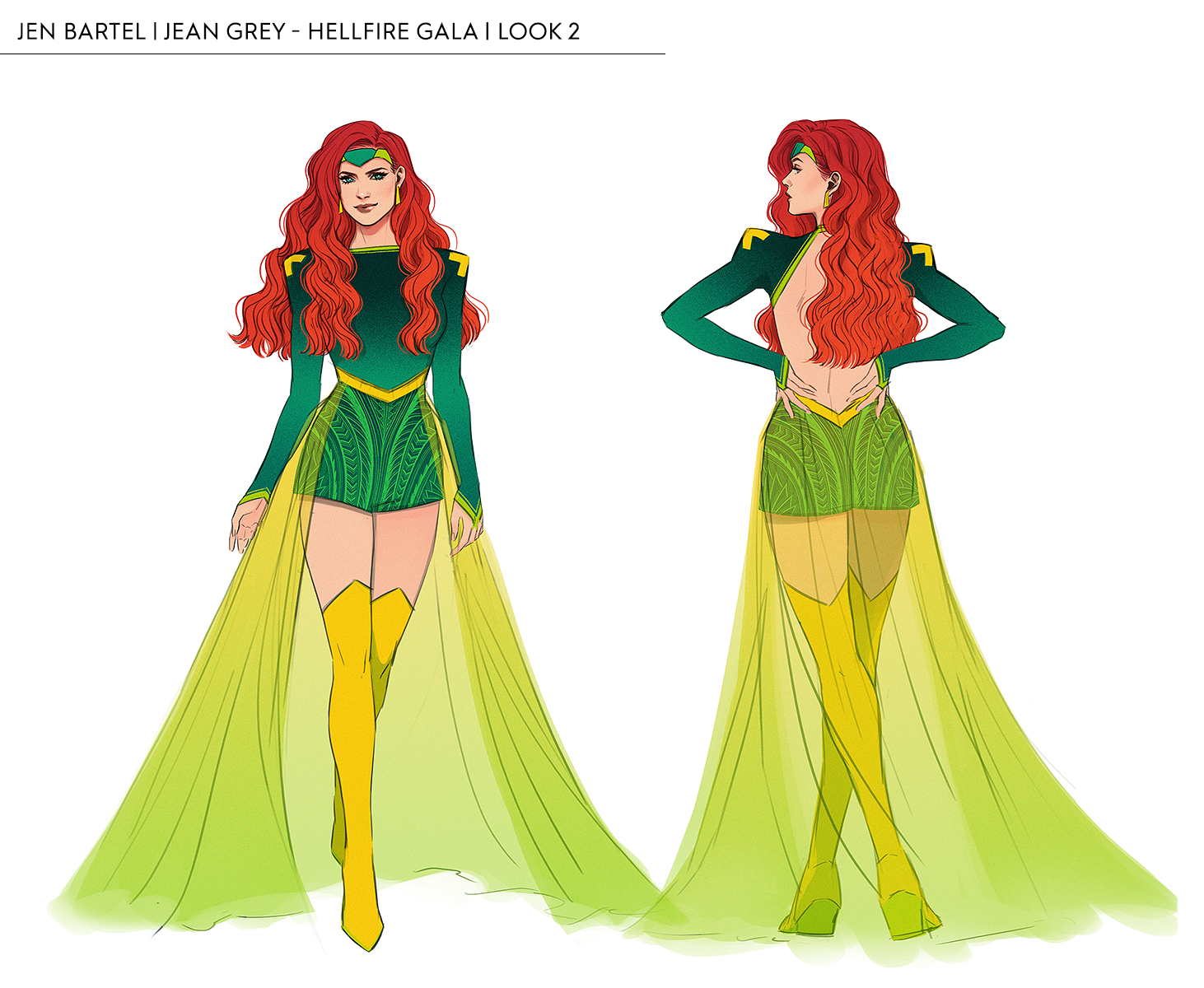 Jean Grey for Hellfire Gala 🔥 - by Jen Bartel