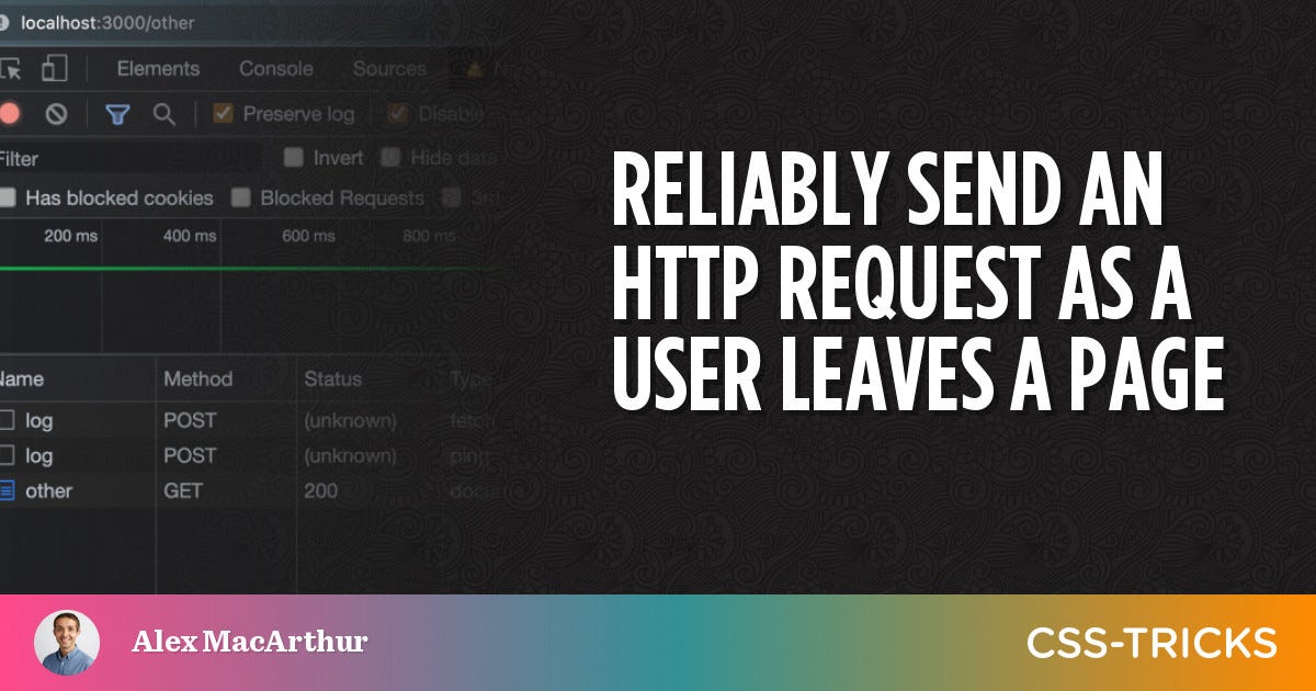 [Korean FE Article] 사용자가 페이지를 떠날 때 안정적으로 HTTP 요청 보내기