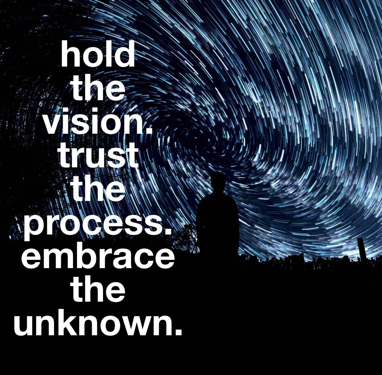 Hold The Vision. Trust The Process. Embrace The Unknown.