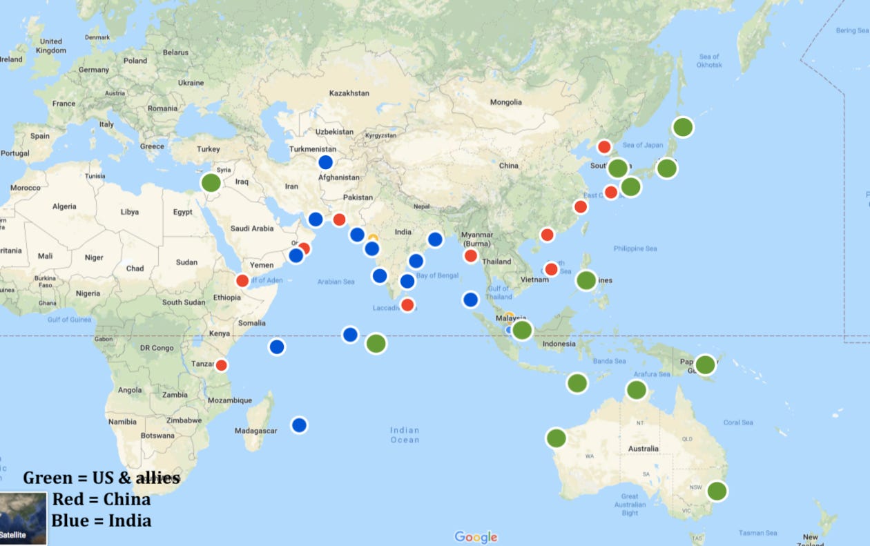 China's interest in India & Indian Ocean Region