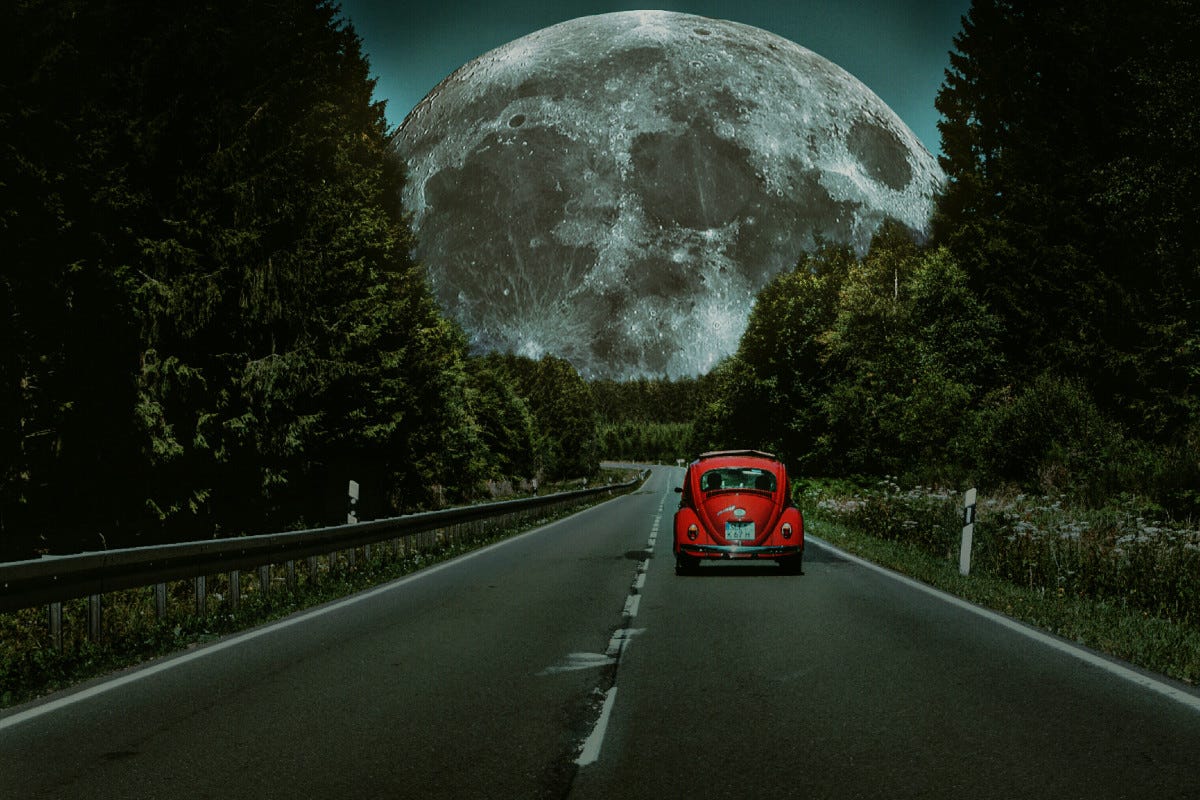 How long would it take to drive a car to the Moon?