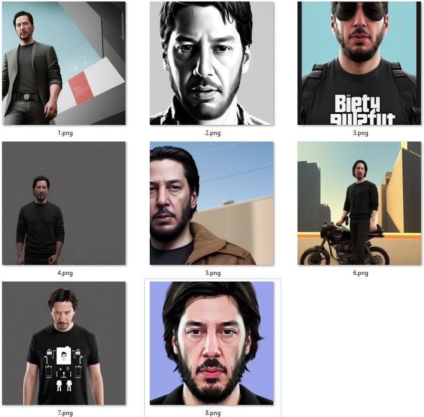 Dreambooth Face Training Experiments - 25 Combos of Learning Rates and ...