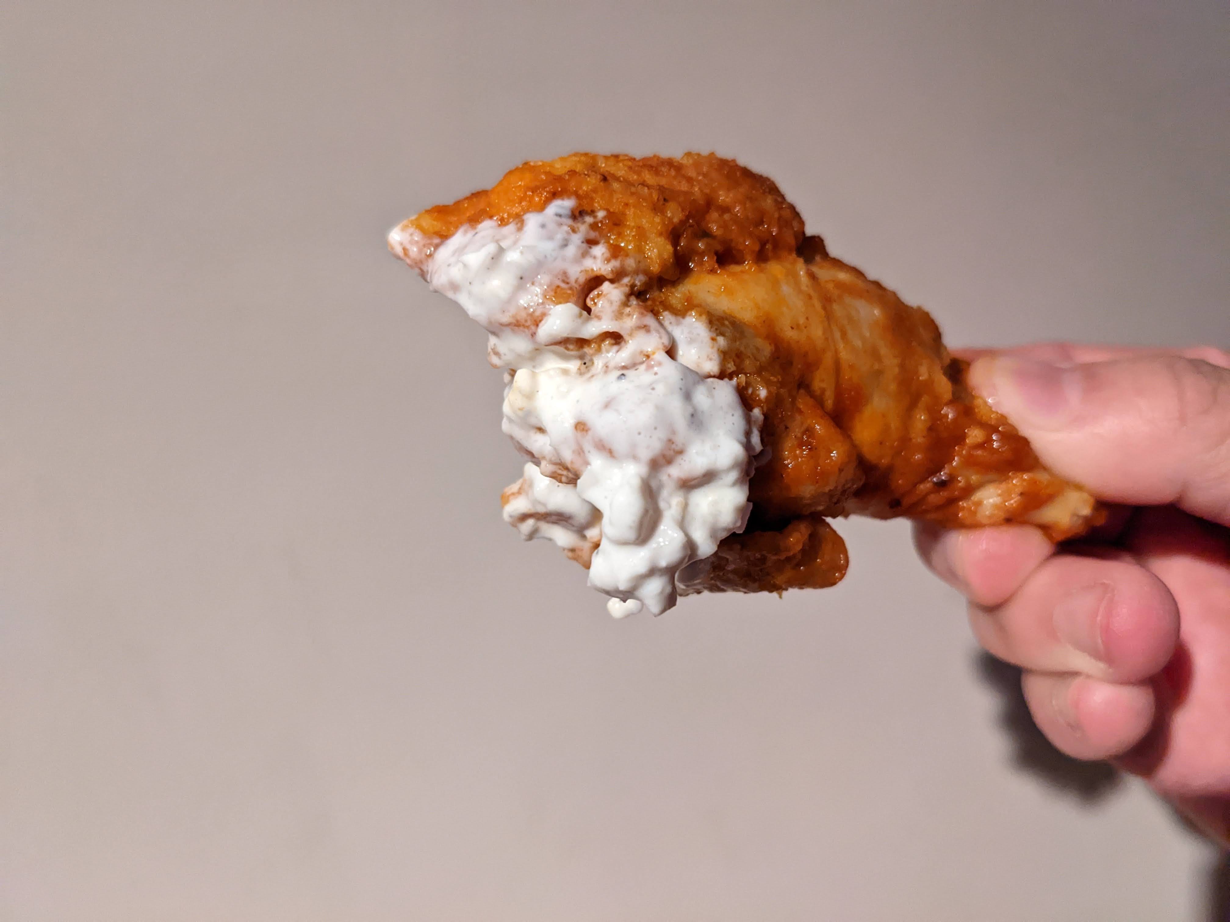 The funkiest chicken: Buffalo wings and hákarl dressing