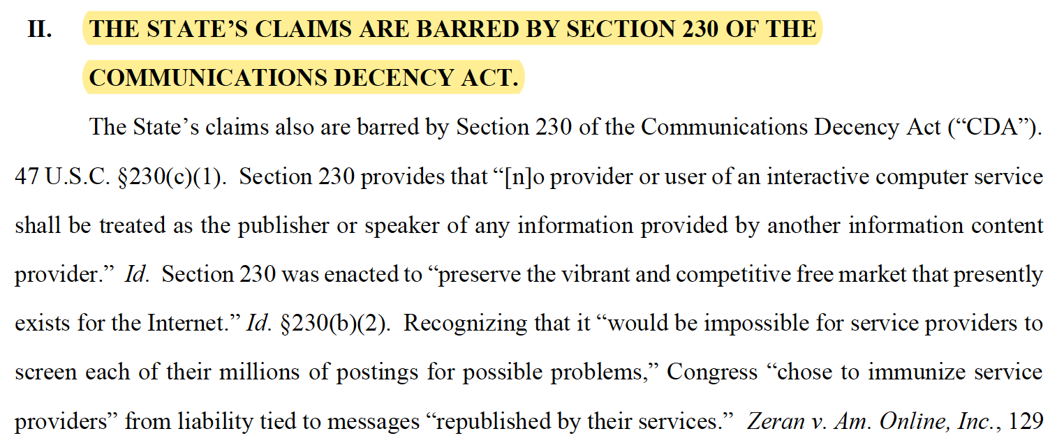 All Roads Lead to Section 230 - by Eli Sanders - Wild West