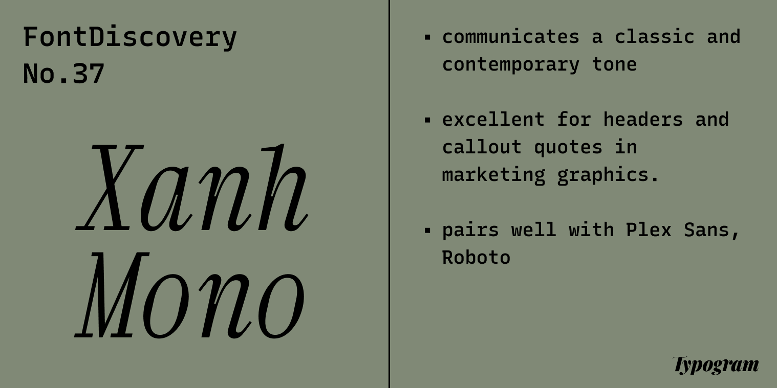 Reviewing Xahn Mono: Monospaced Serif Font Perfect for Editorials ...