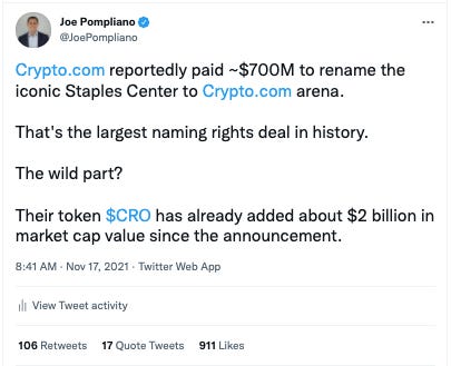 The Largest Naming Rights Deal In History