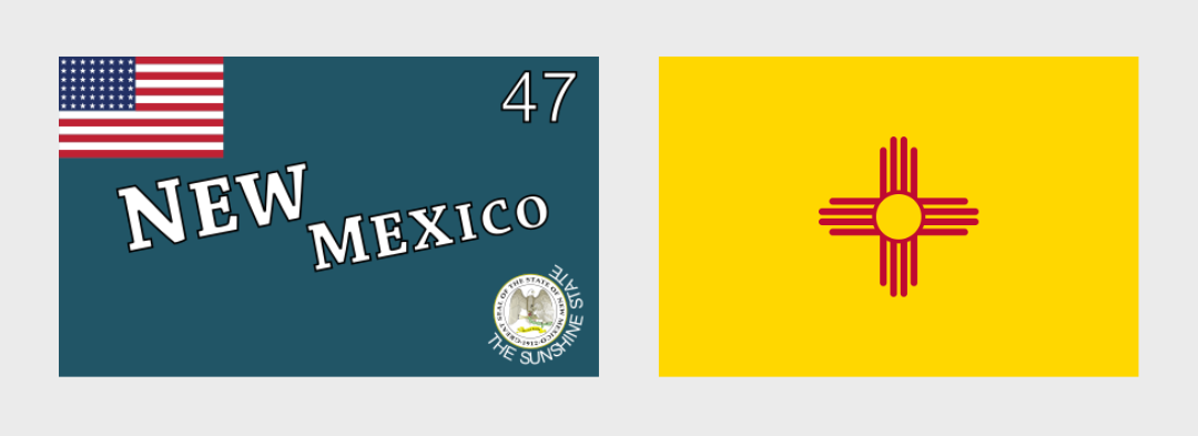 What eight state flags look like then vs. now