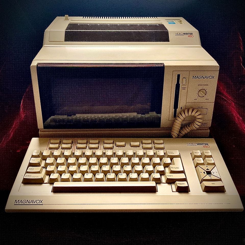 MAGNAVOX VIDEOWRITER 450—part one - by Richard Buckner