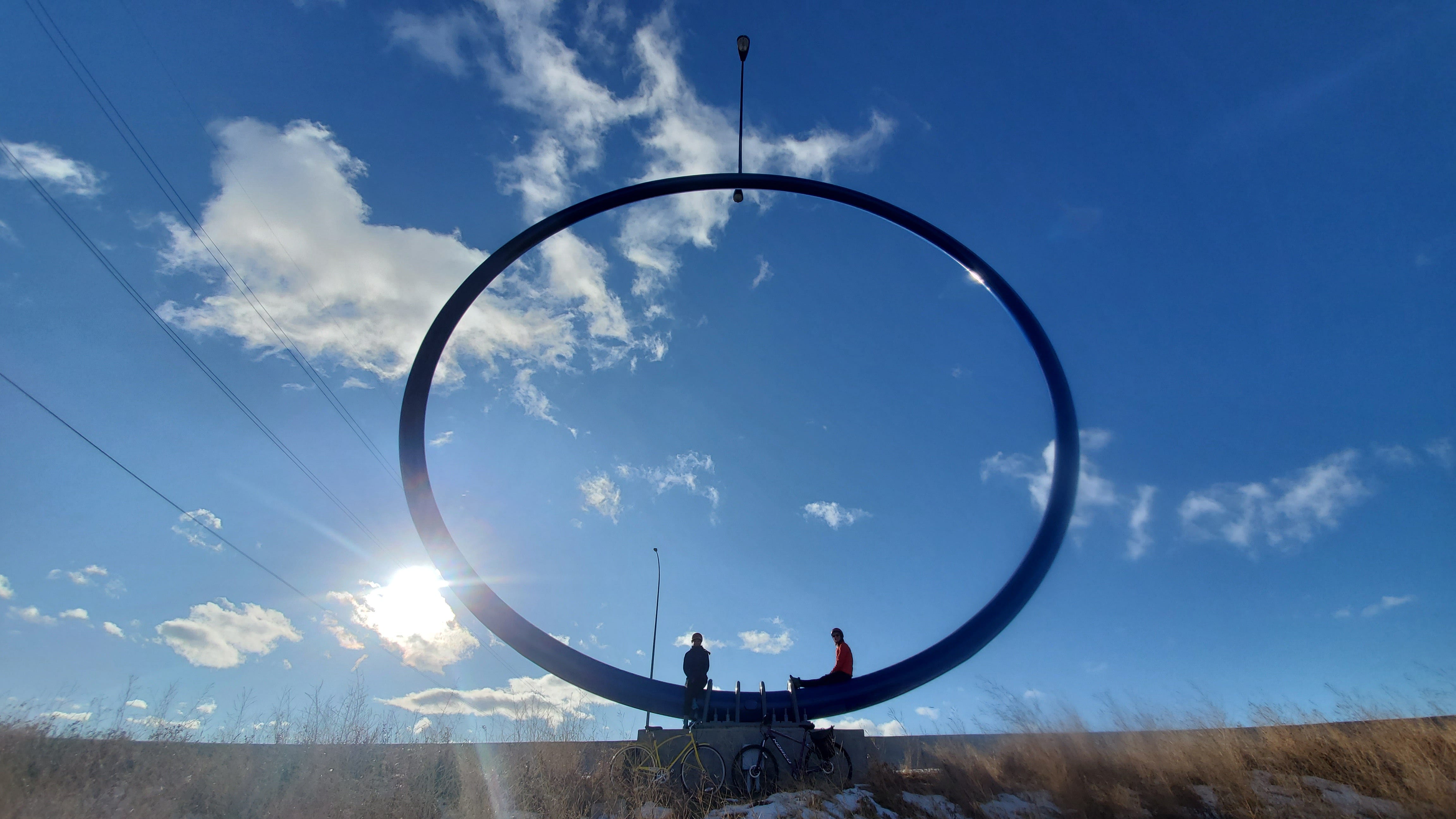 A Chilly Bike Ride to a Controversial Calgary Circle