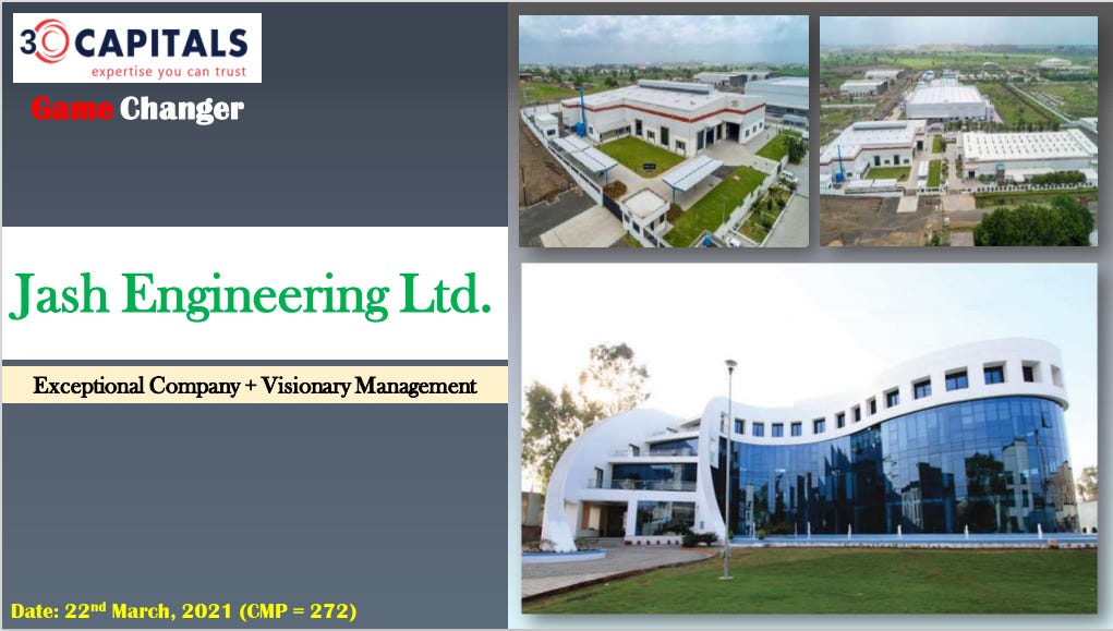 Jash Engineering Ltd : This stock idea delivered 180% returns in just ...