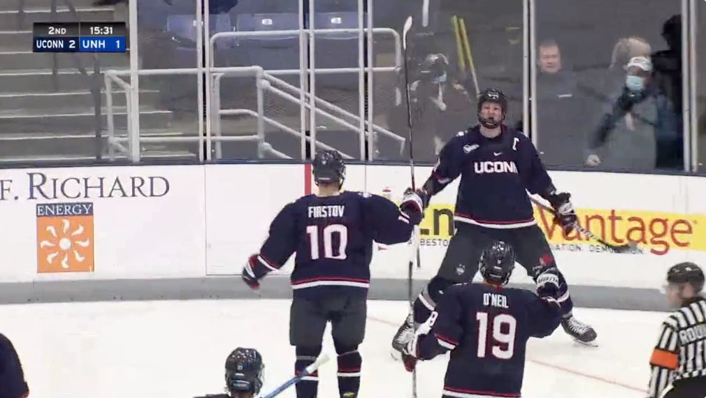 The Forecheck: Jachym Kondelik honors Ronaldo with celebration against UNH