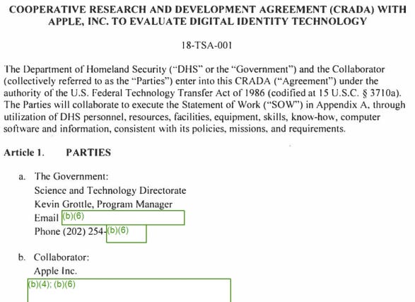 Apple Digital ID feature relies on a reassigned government patent