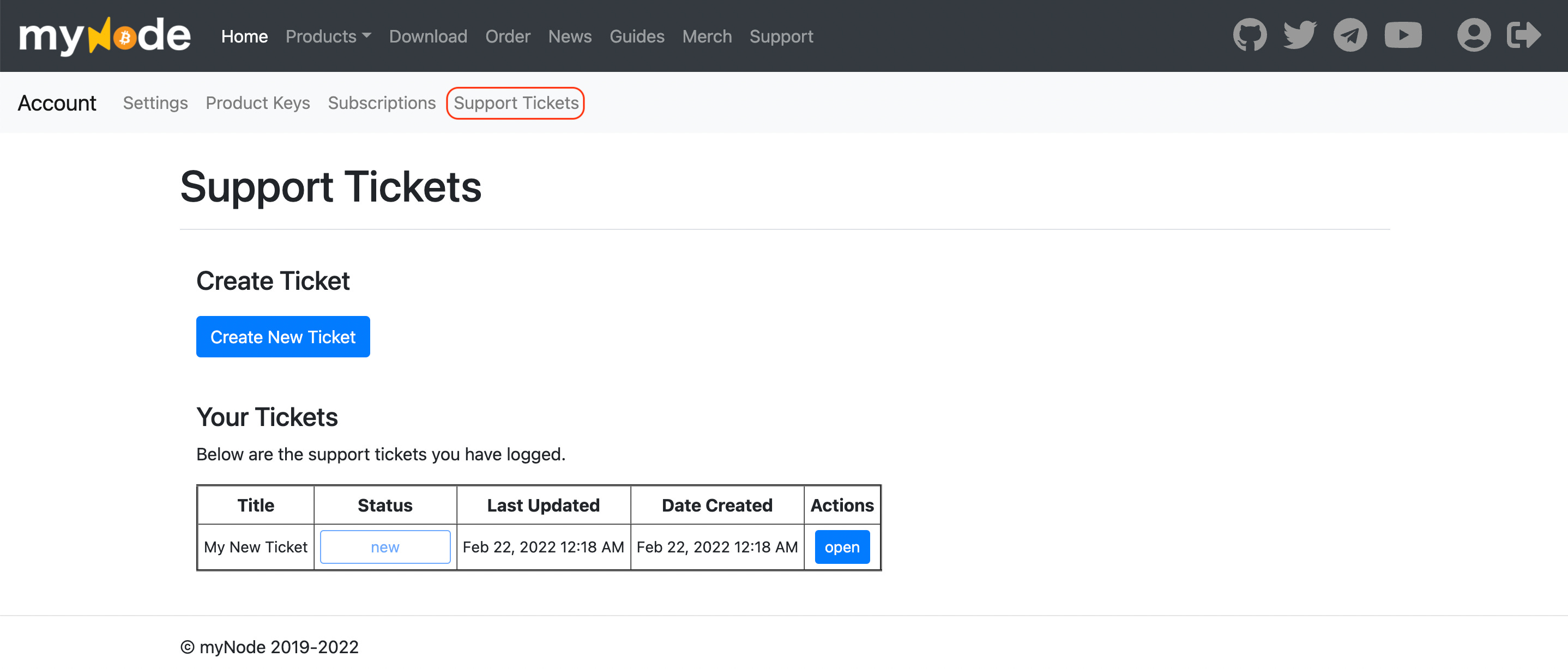 New Support Ticket System - myNode News and Announcements