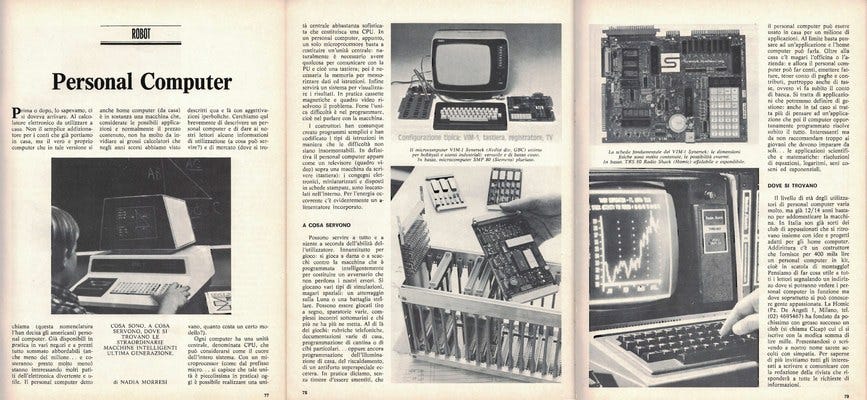 Personal Computer (1979) - by Andrea Pachetti - Quattro Bit