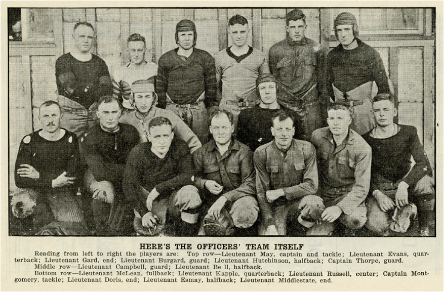 1917 362nd Infantry Regiment Officers Football Team