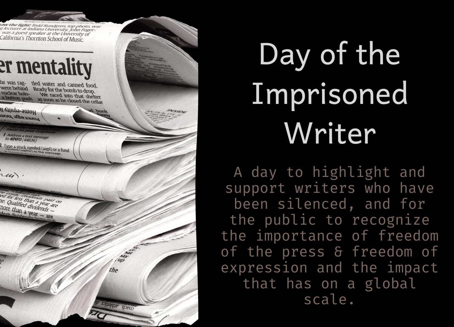 Day of the Imprisoned Writer - by Edfu Foundation