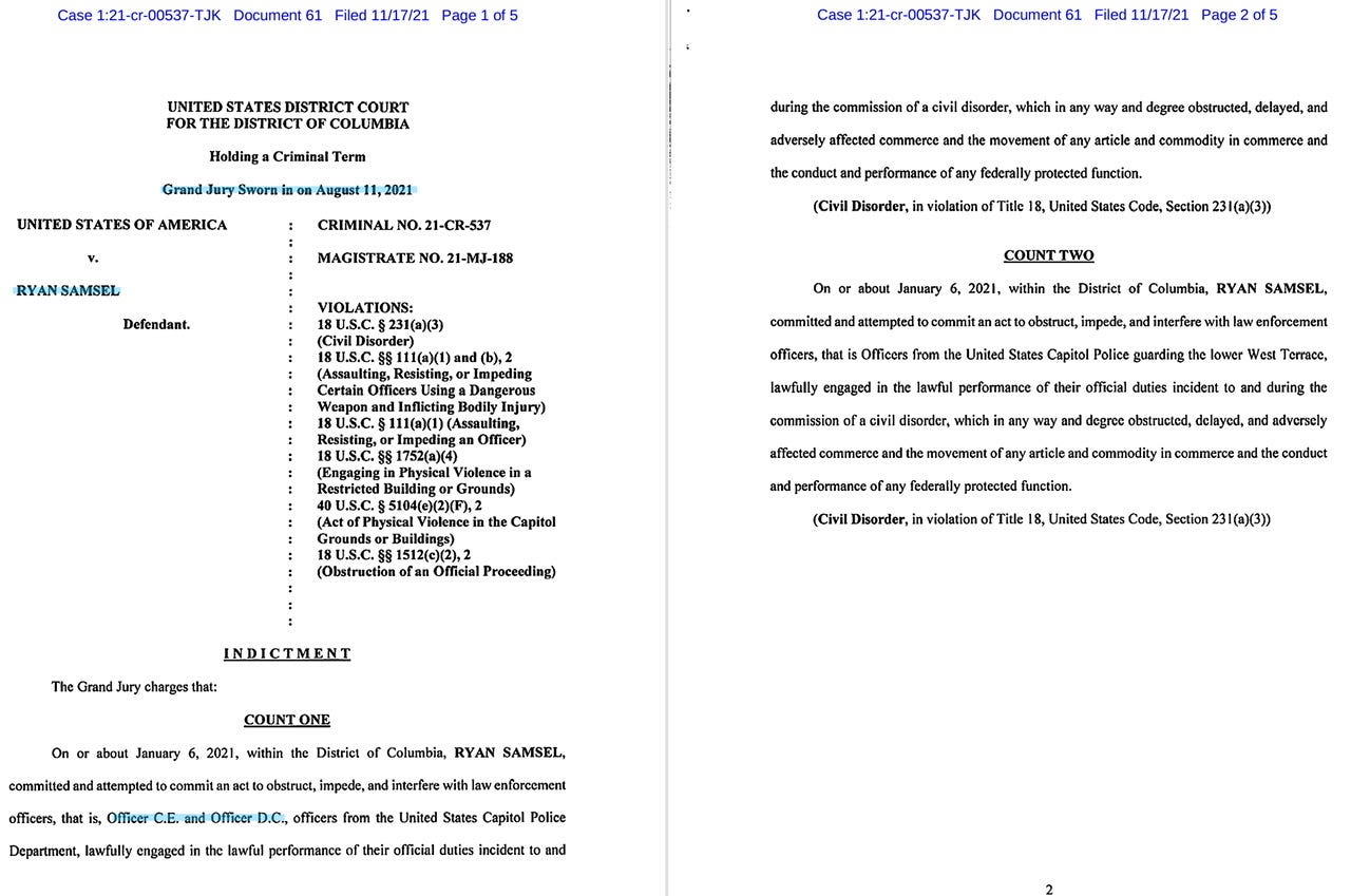 3rd superseding indictment. Ryan Samsel case update, Rhodes shall remain detained -Meggs ...