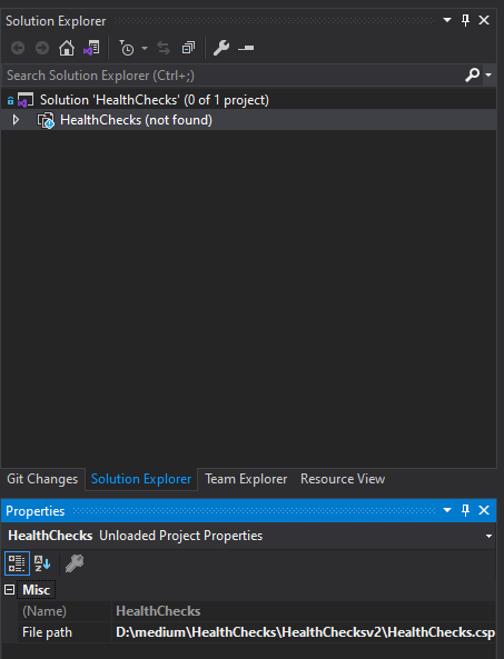 Safely rename a project folder Visual Studio