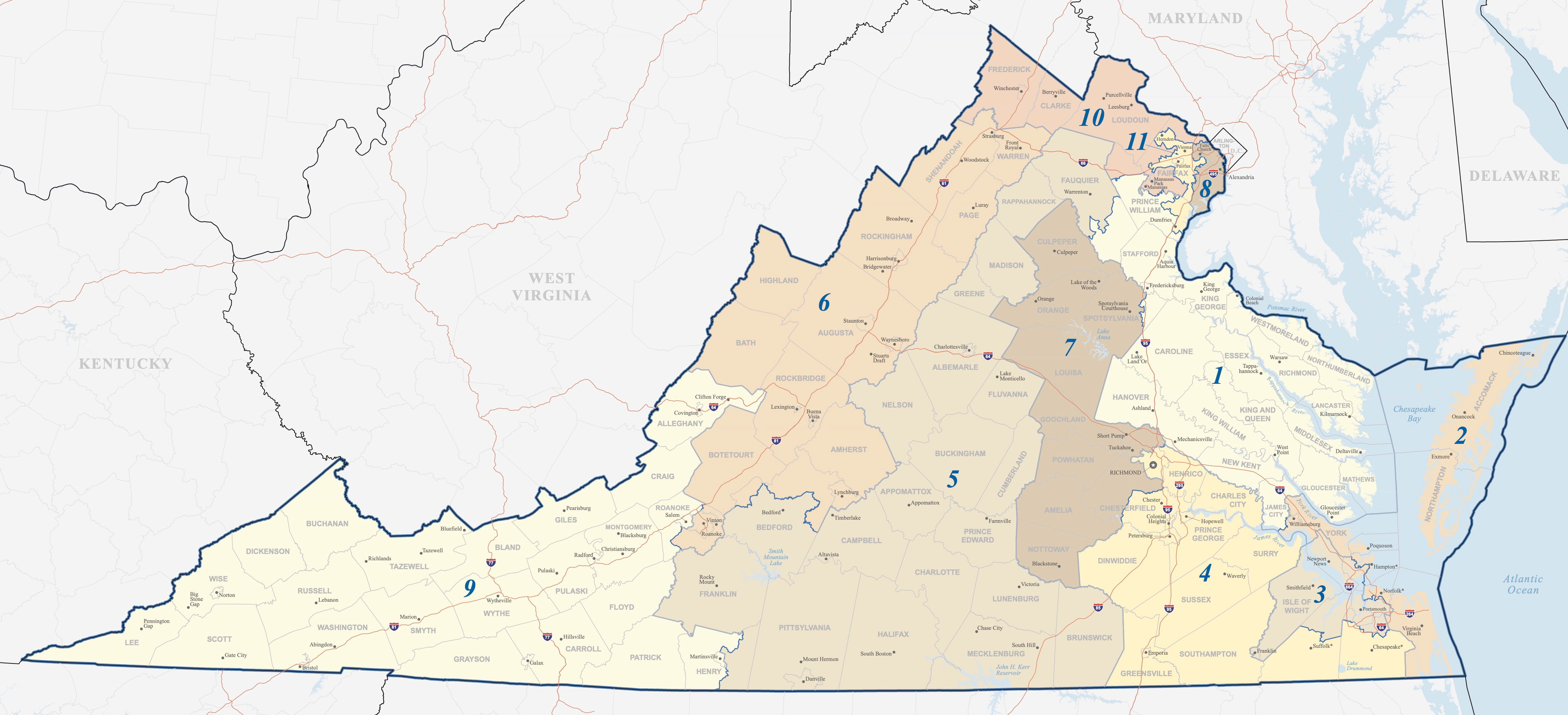 Congressional Redistricting in Virginia (2023-2033)