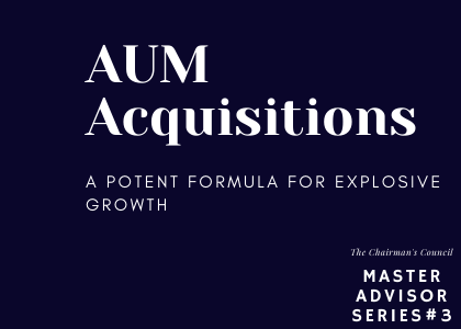 AUM Acquisition is a Potent Formula for Explosive Growth