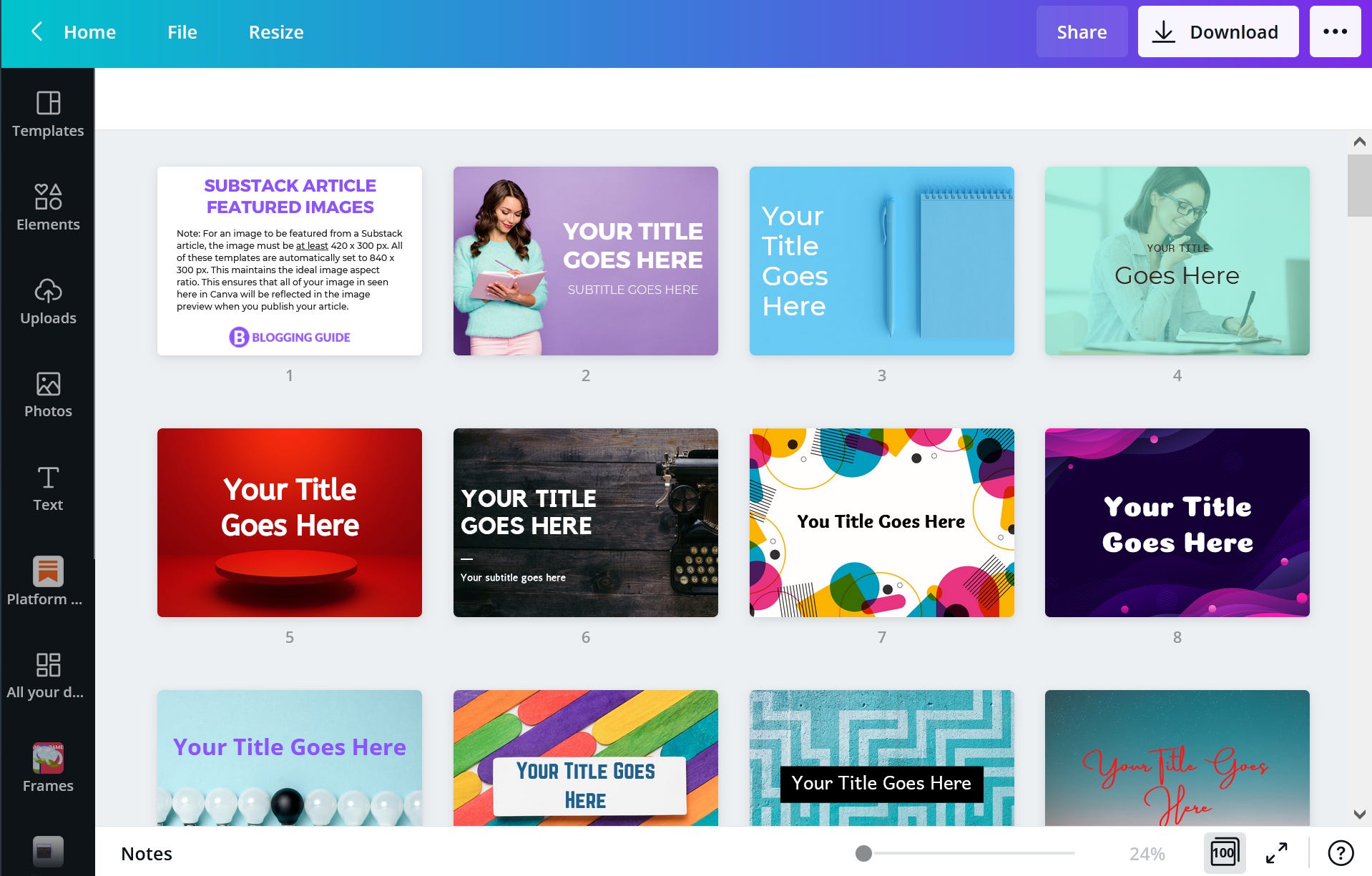 ⭐ Canva Template Library - by Casey Botticello
