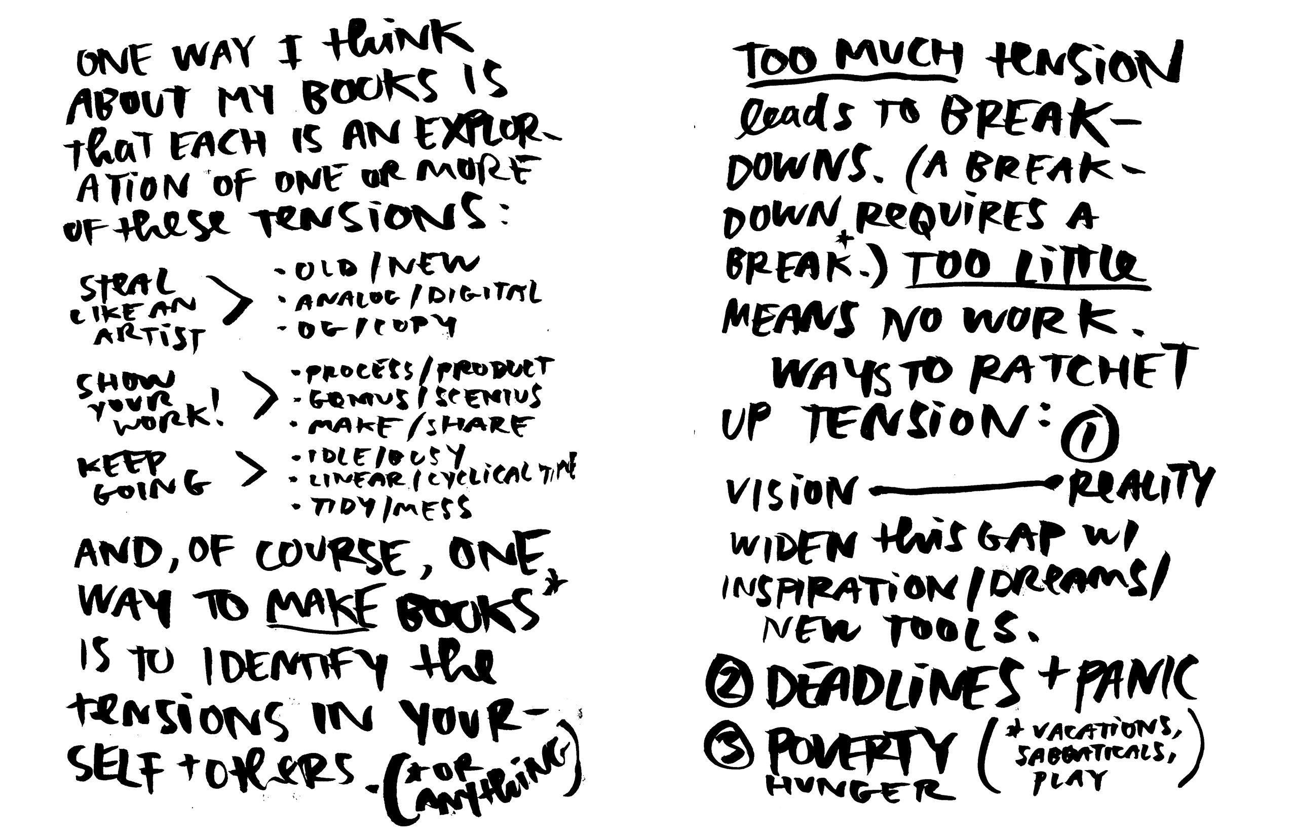 More thoughts on creative tension - Austin Kleon