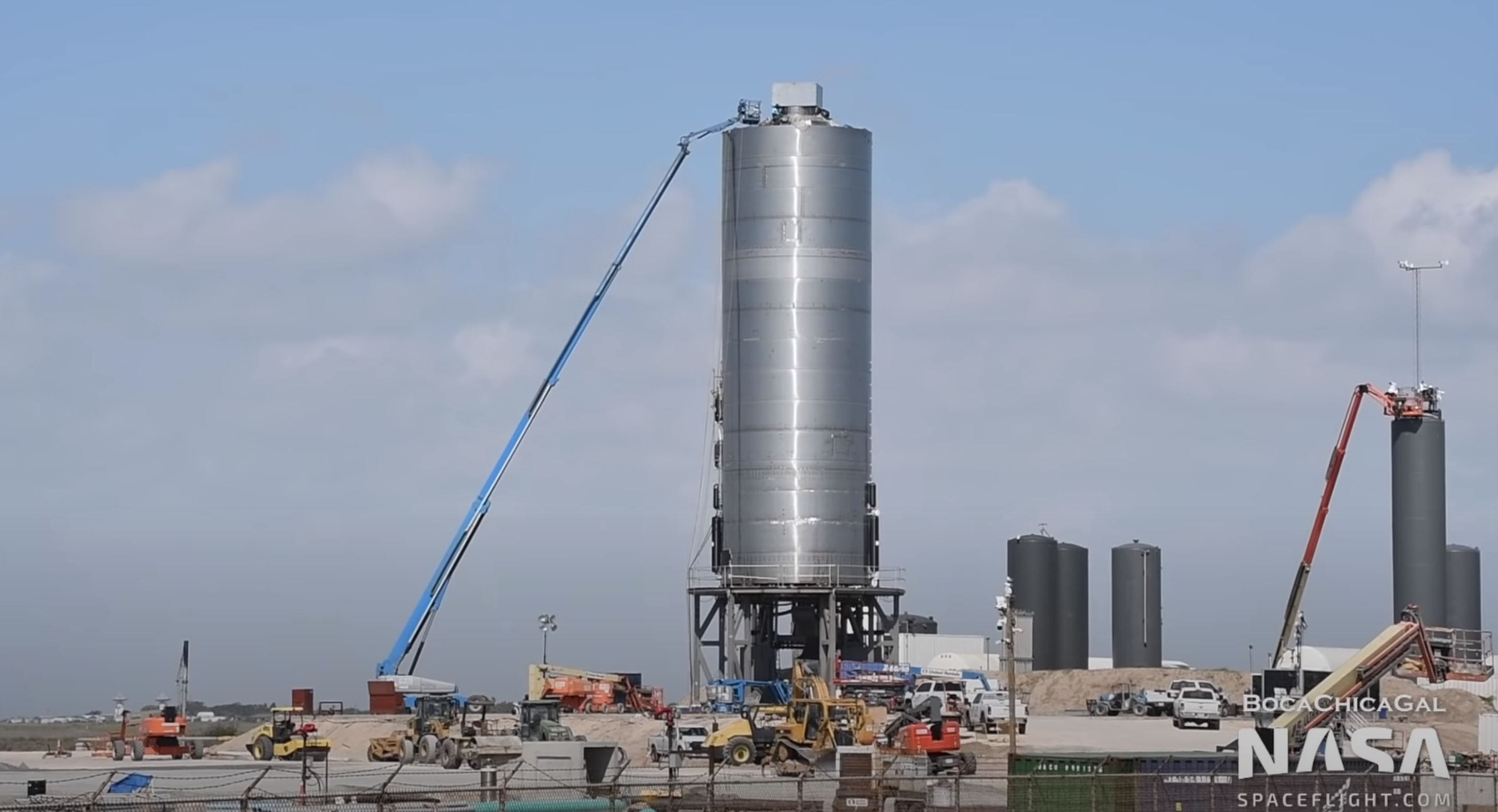 Starship SN5 Mass Simulator in Place - by Rick Kiessig