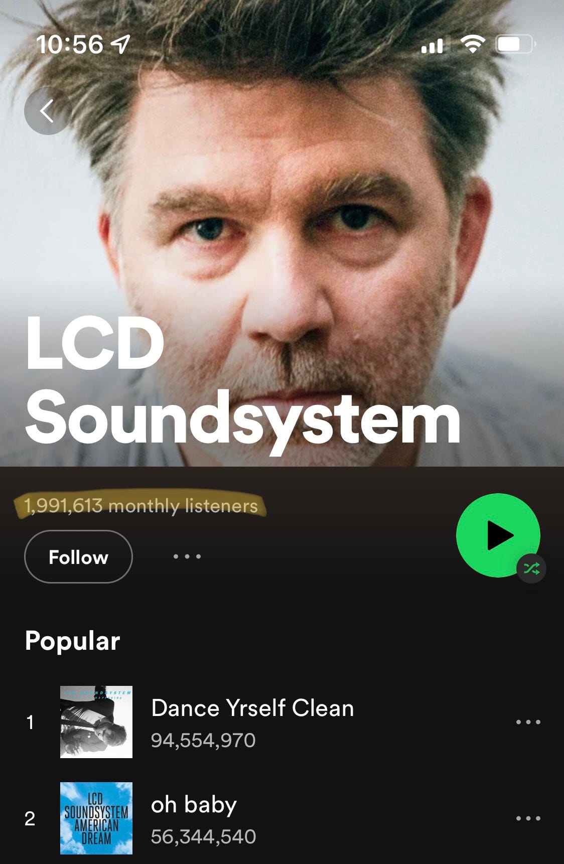 Spotify, the listener count and jobs to be done