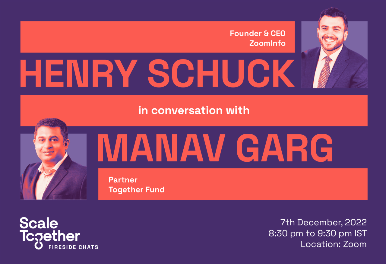 Exclusive invitation to join a Fireside Chat with Henry Schuck ...