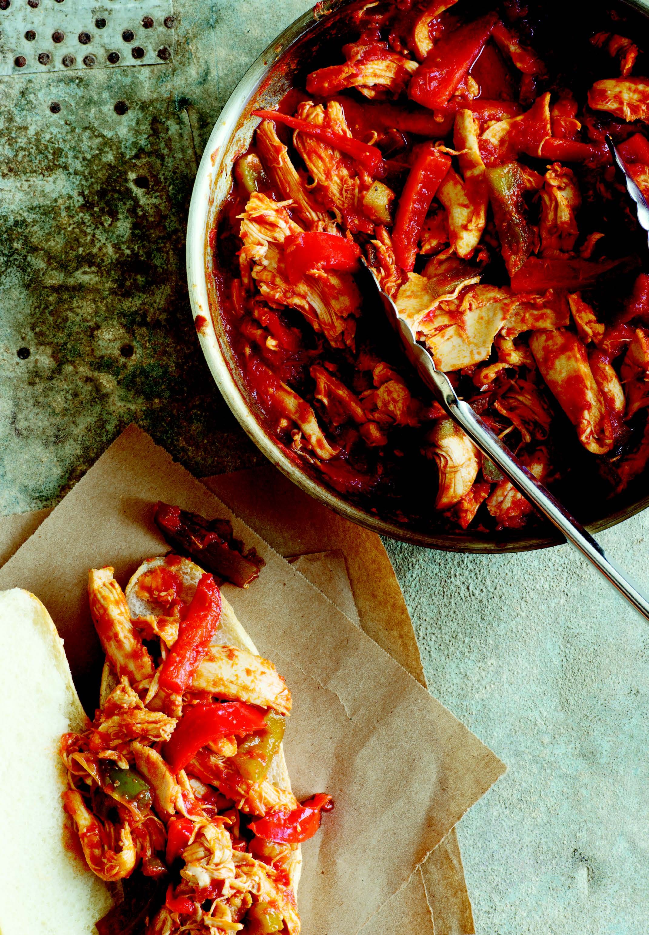 Pollo alla Romana (Chicken with Tomatoes and Bell Peppers) by Kristina Gill