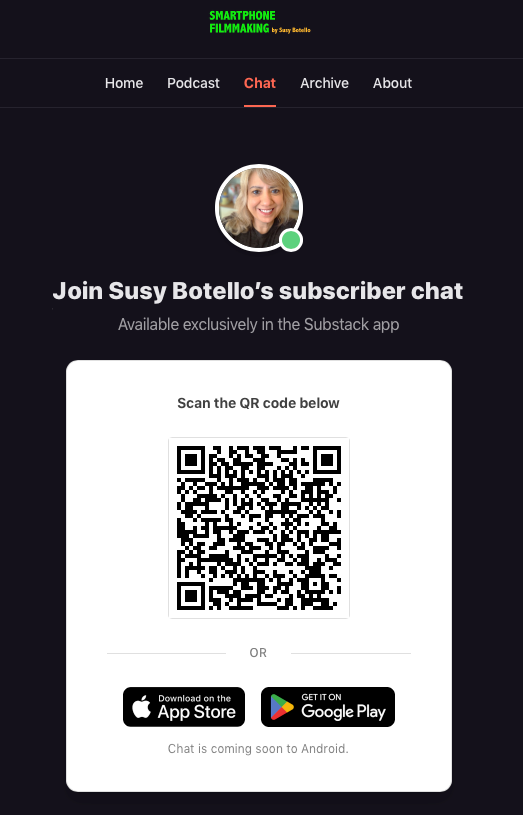 Join my new subscriber chat - by Susy Botello