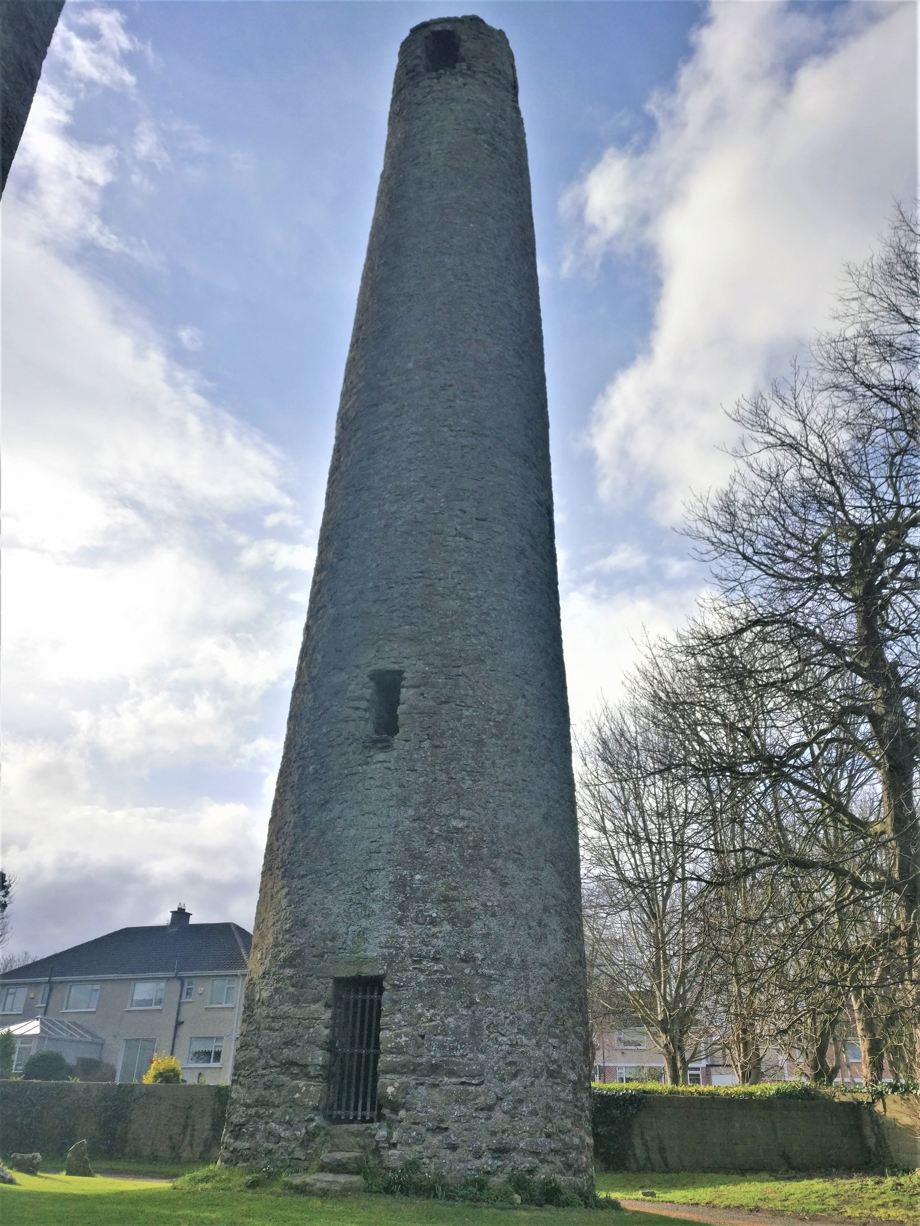 Swords Round Tower - by David Clougher