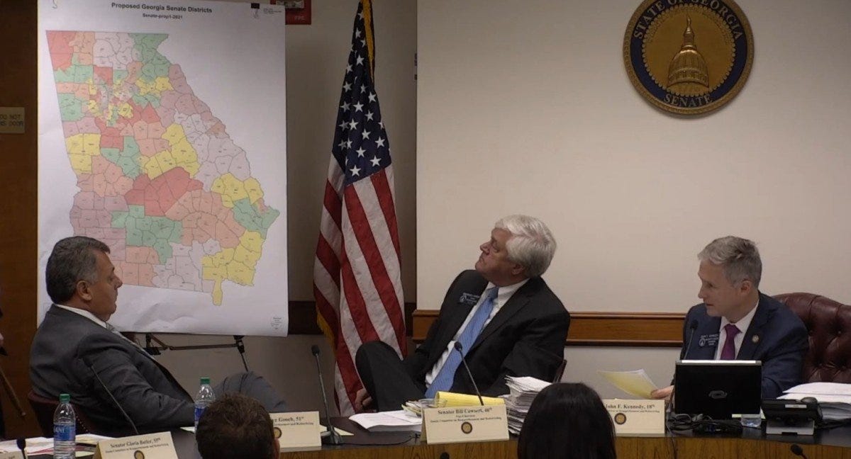 GA Senate committee adopts new redistricting plan while Braves fans ...