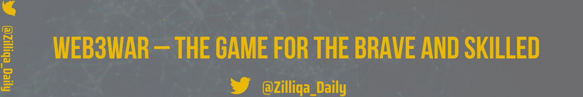 Zilliqa welcomes the first Skill to Earn Blockchain Game(WEB3WAR)