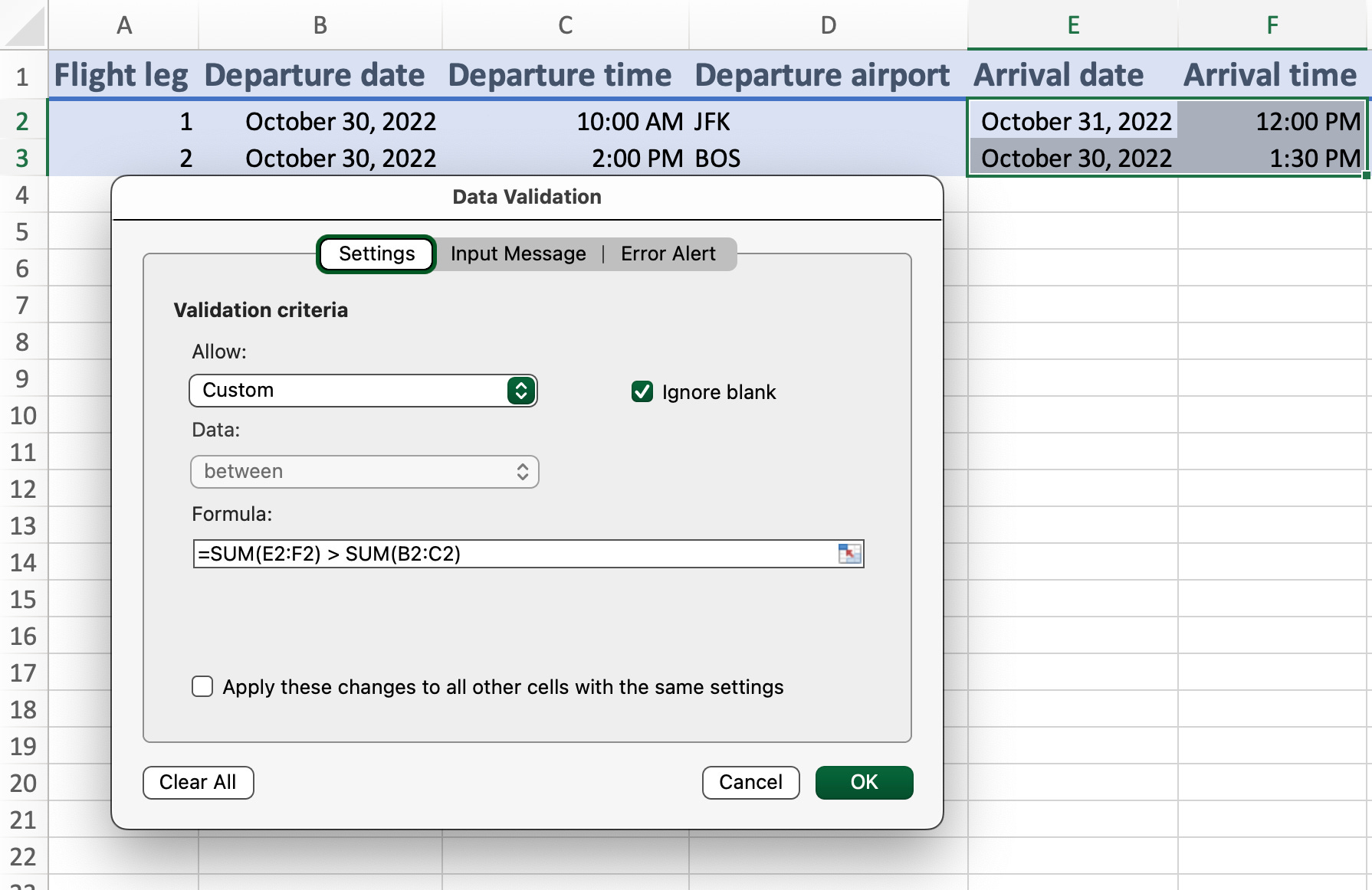 Excel Structured References And Data Validation 7777