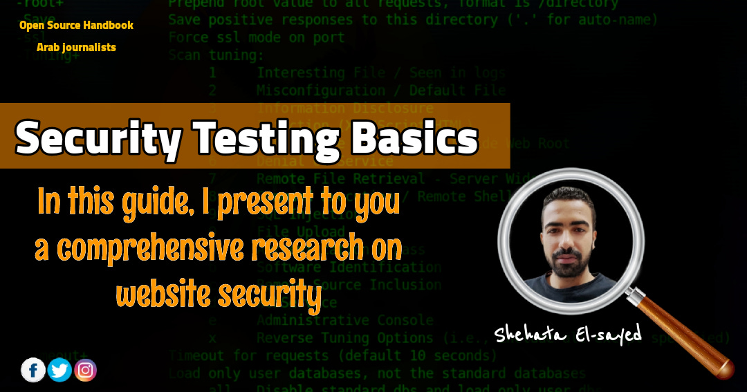 Here are the basics of website security testing