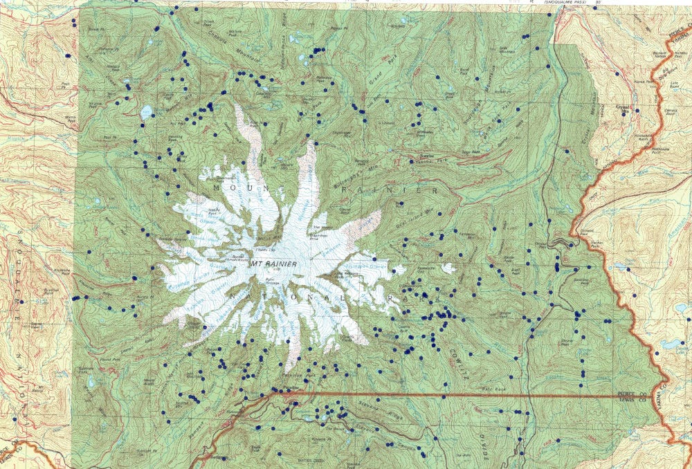 Map: Every waterfall in the lower 48