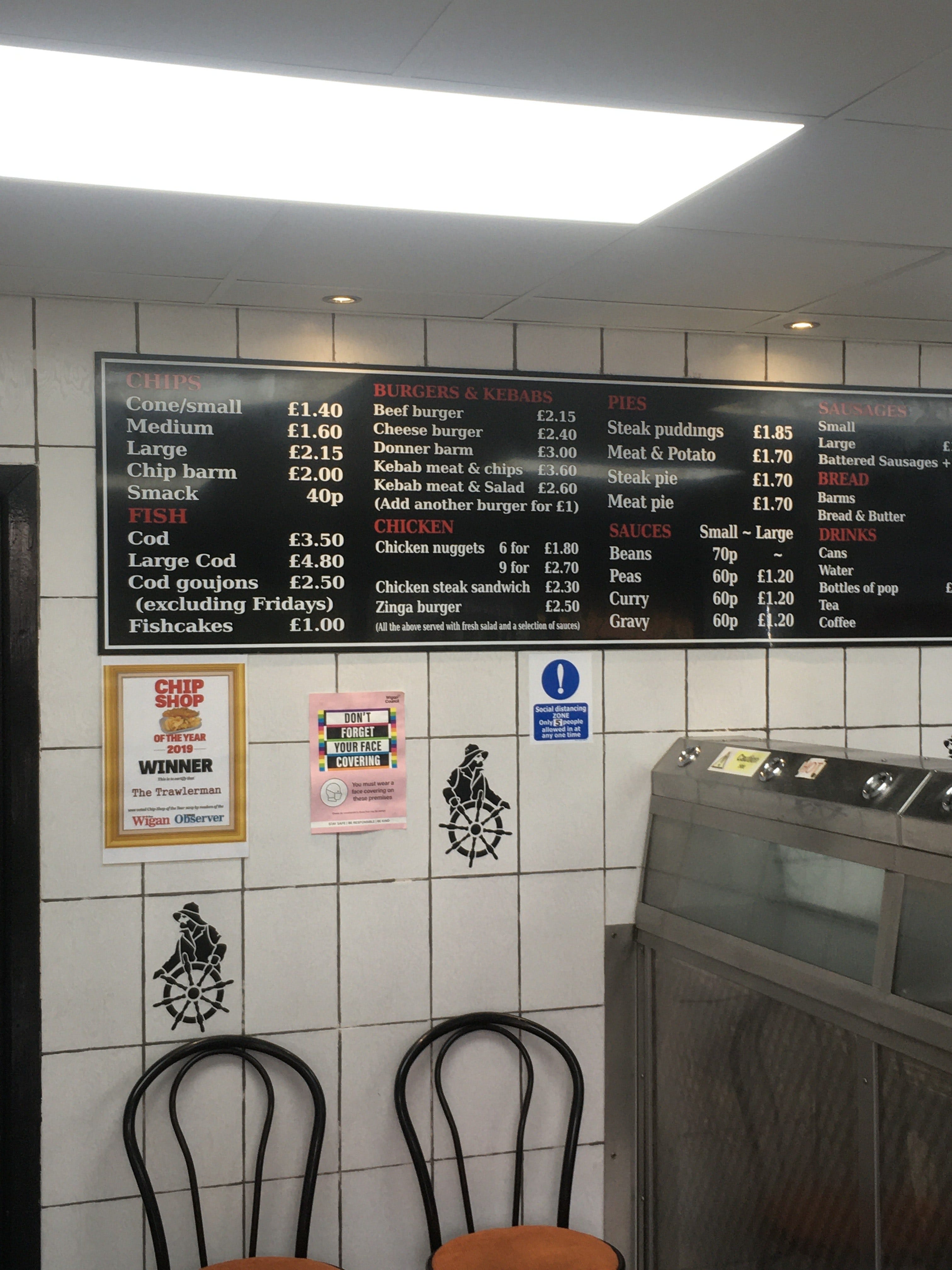 Wigan - The Road to the Trawlerman - Vittles