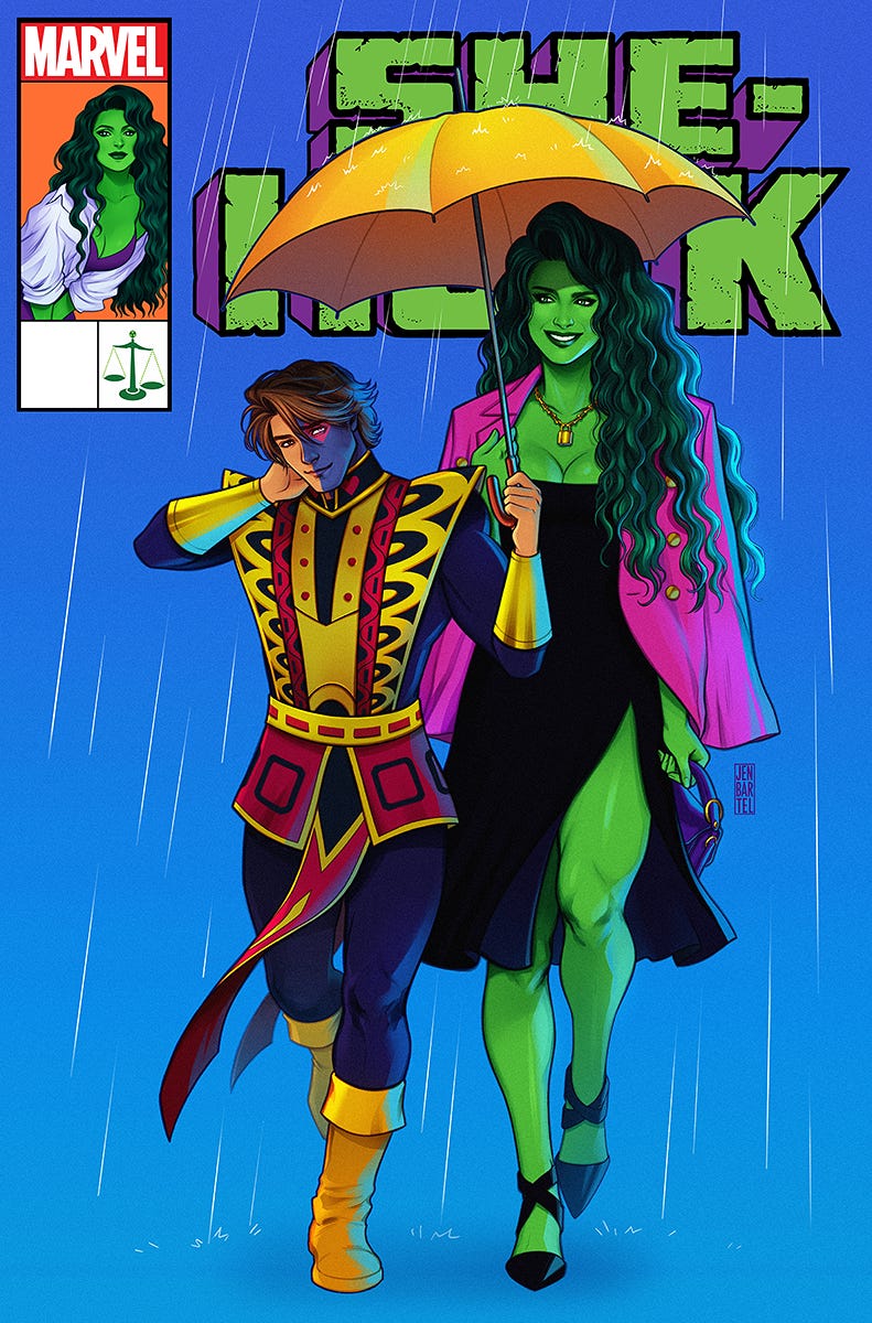 She-Hulk Covers 💚 - by Jen Bartel - JENBARTEL.CLUB 🌈