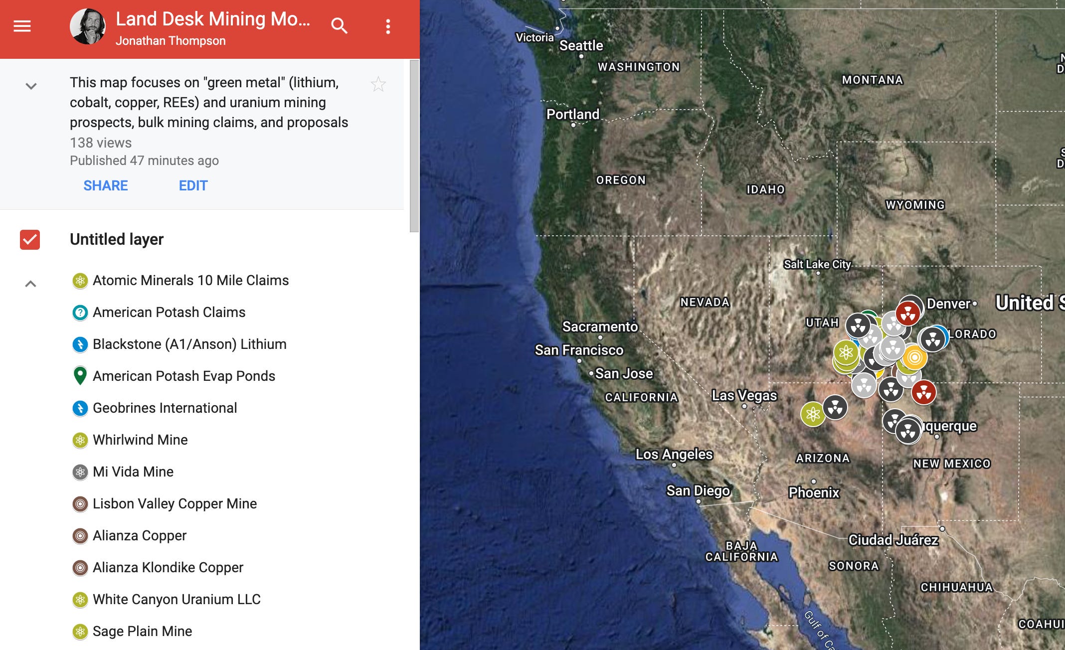 Introducing the Mining Monitor Map