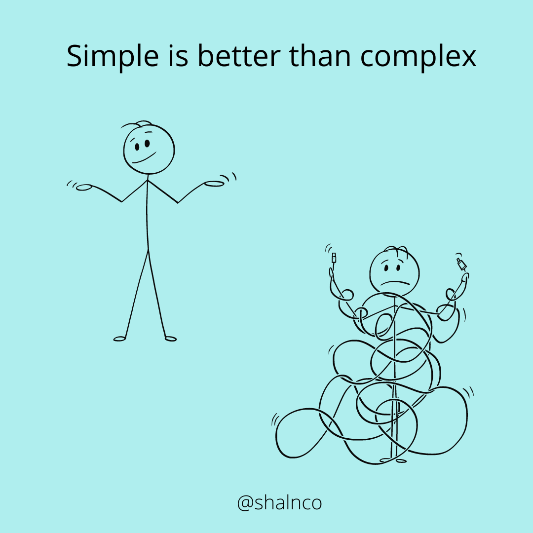 Simple is better than complex. - SHALnCO Newsletter