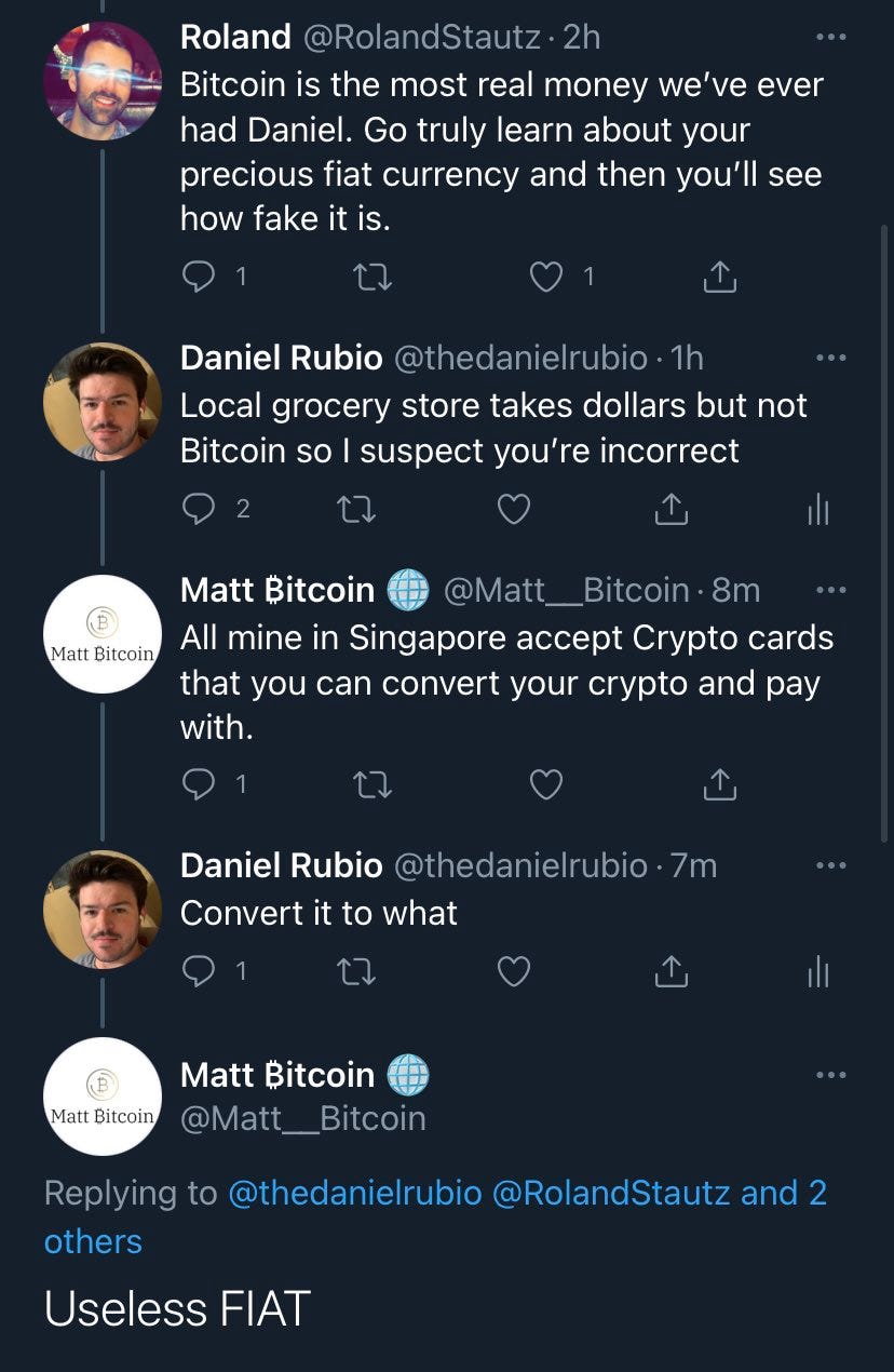 Bitcoin Is Not Real Money. - by DR - The Builder