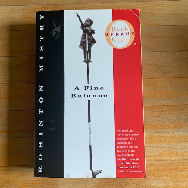 'A Fine Balance' by Rohinton Mistry - Books on GIF