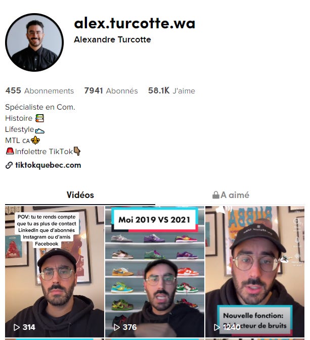 TikTok Québec - L'infolettre Premium d'Alexandre Turcotte