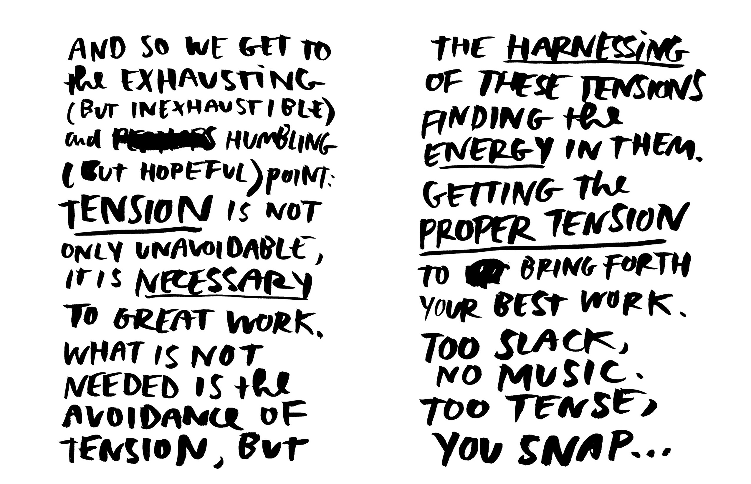 More thoughts on creative tension - Austin Kleon